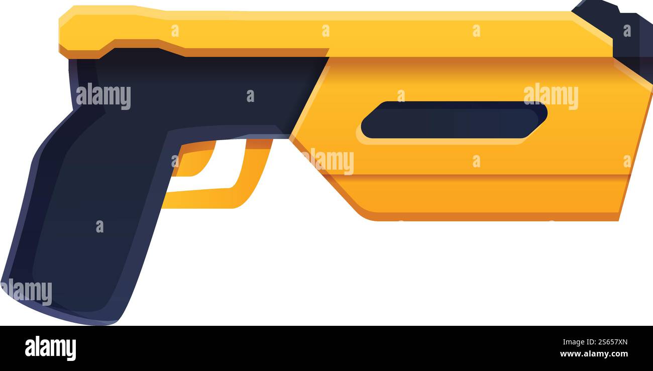 Police net pistol icon. Cartoon of police net pistol vector icon for ...