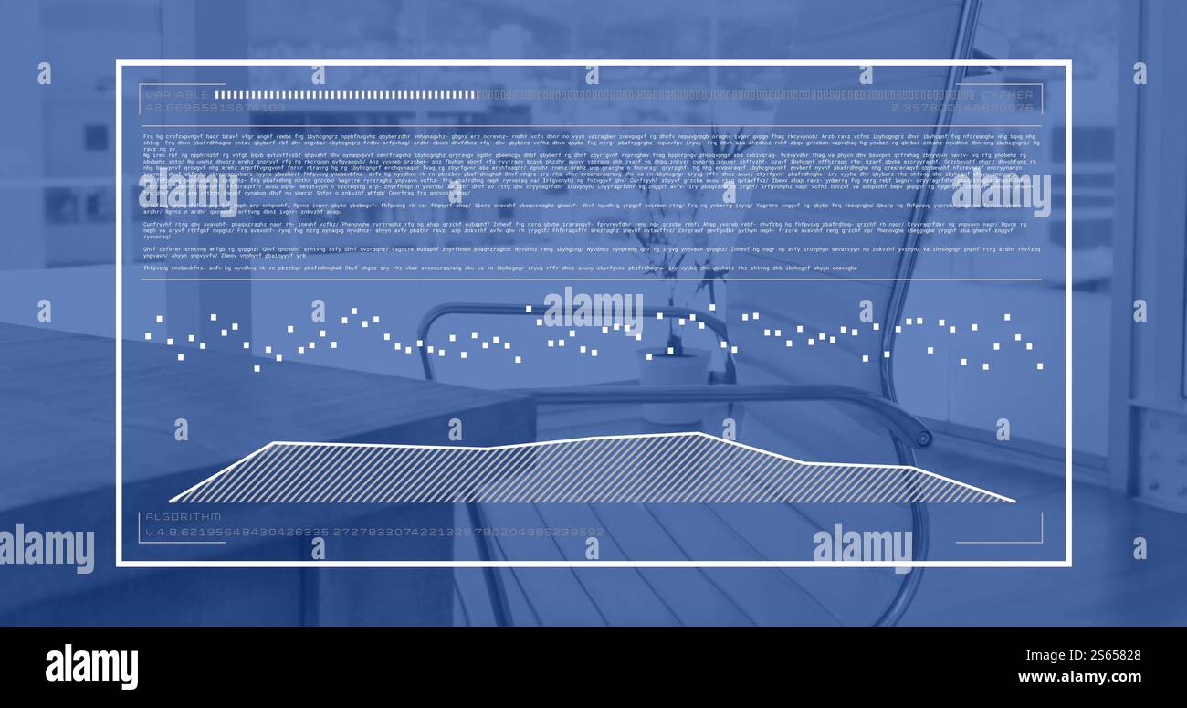 Image of digital data processing over desk in office Stock Photo - Alamy