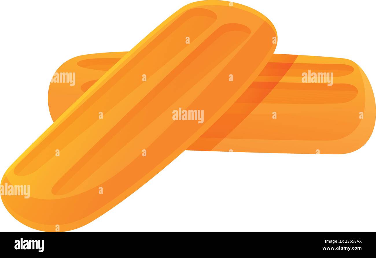 Mexican churros icon. Cartoon of mexican churros vector icon for web ...