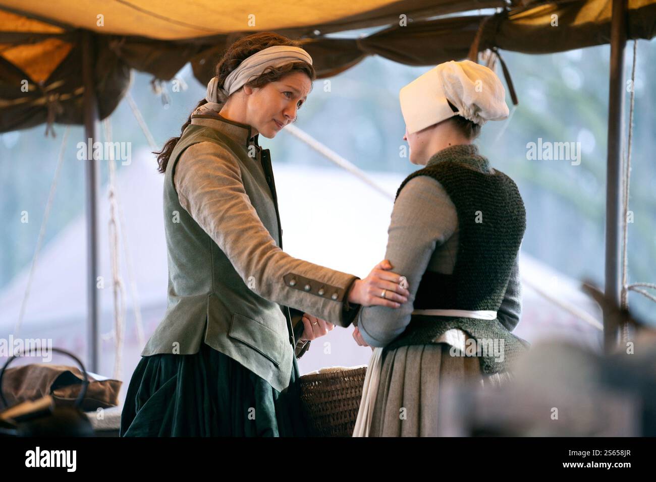 OUTLANDER, from left: Caitriona Balfe, Izzy Meikle-Small, Written in My ...