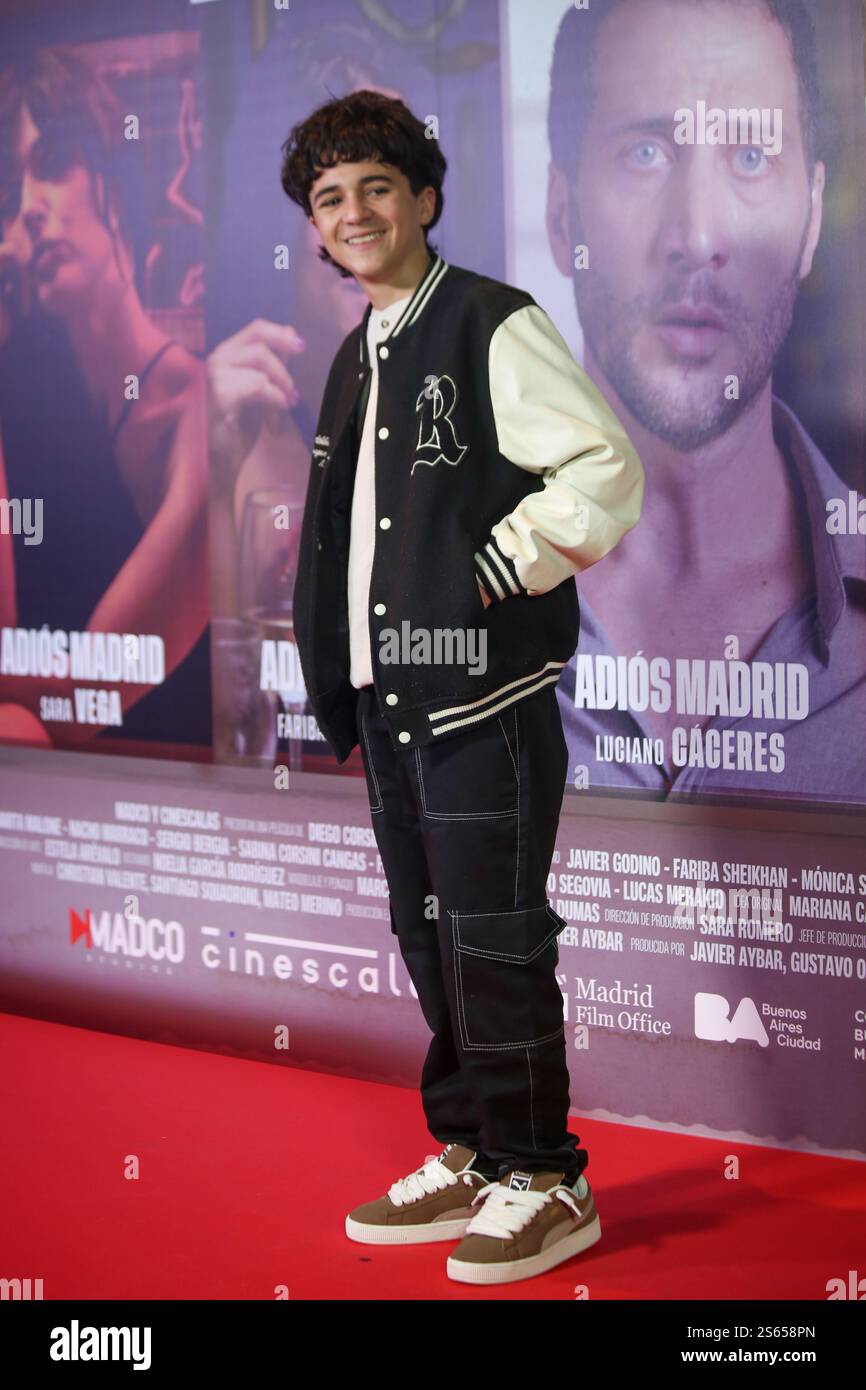 Madrid, Spain, 15th January, 2025: Actor, Rodrigo Gibaja poses for the ...