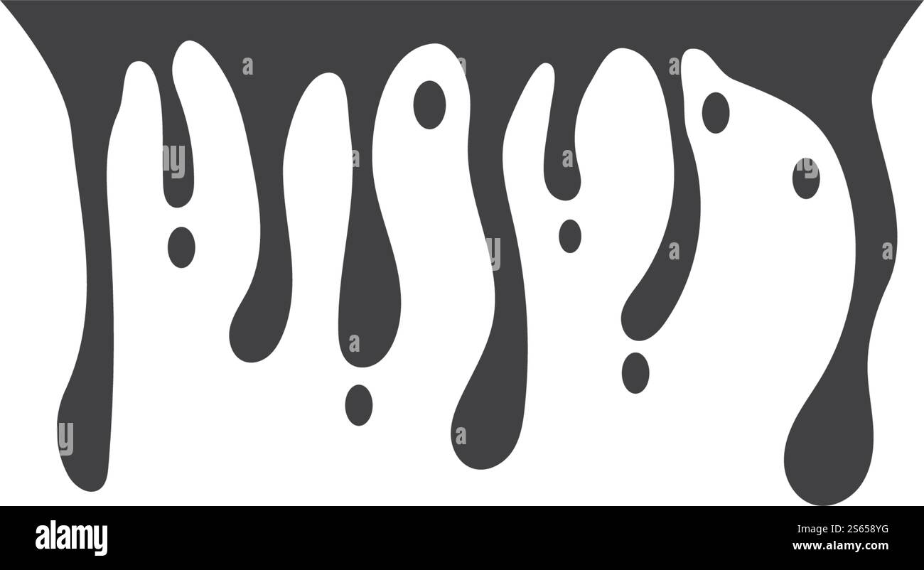 Dripping liquid icon vector design Stock Vector Image & Art - Alamy