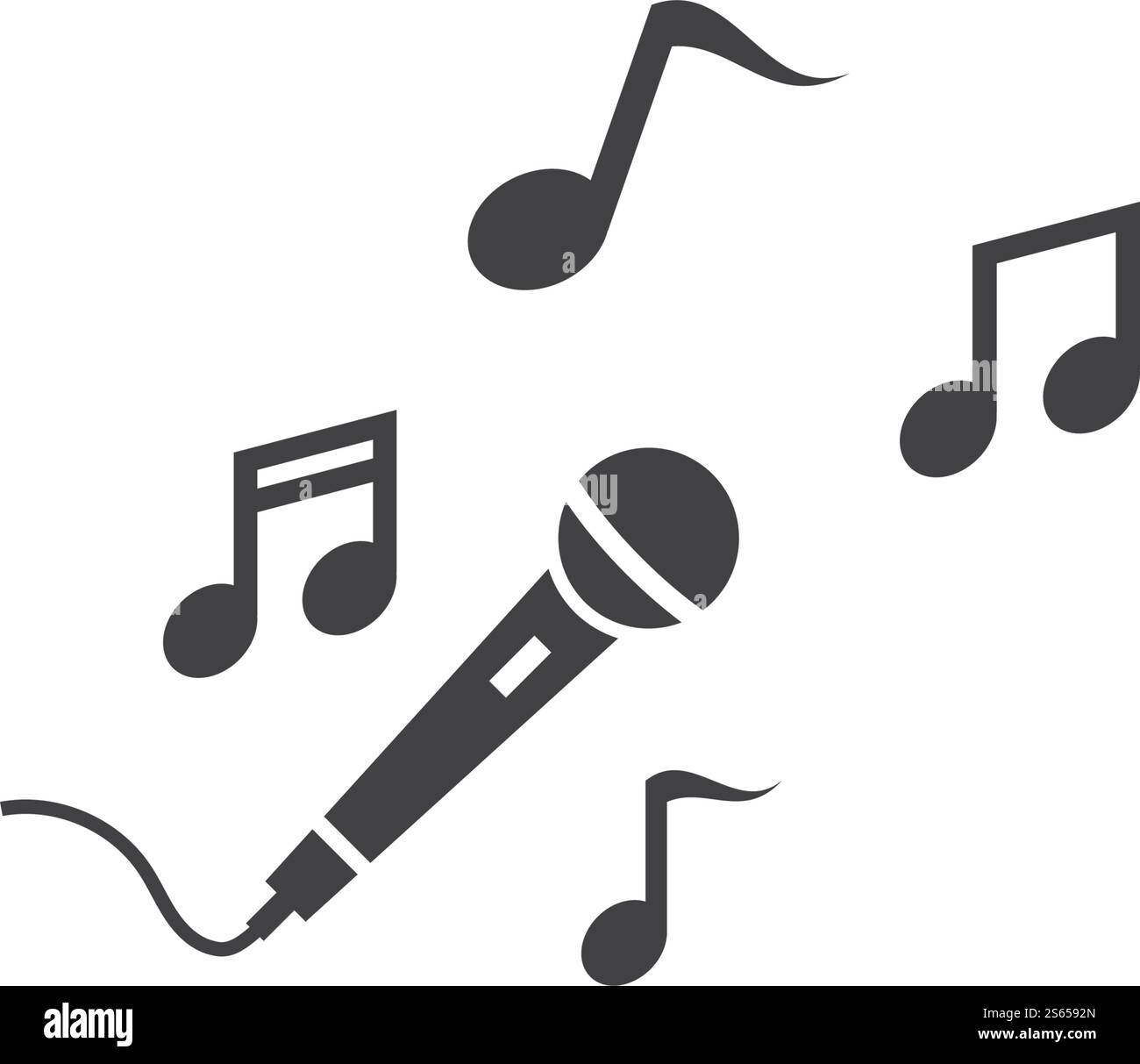 microphone music logo vector template Stock Vector Image & Art - Alamy
