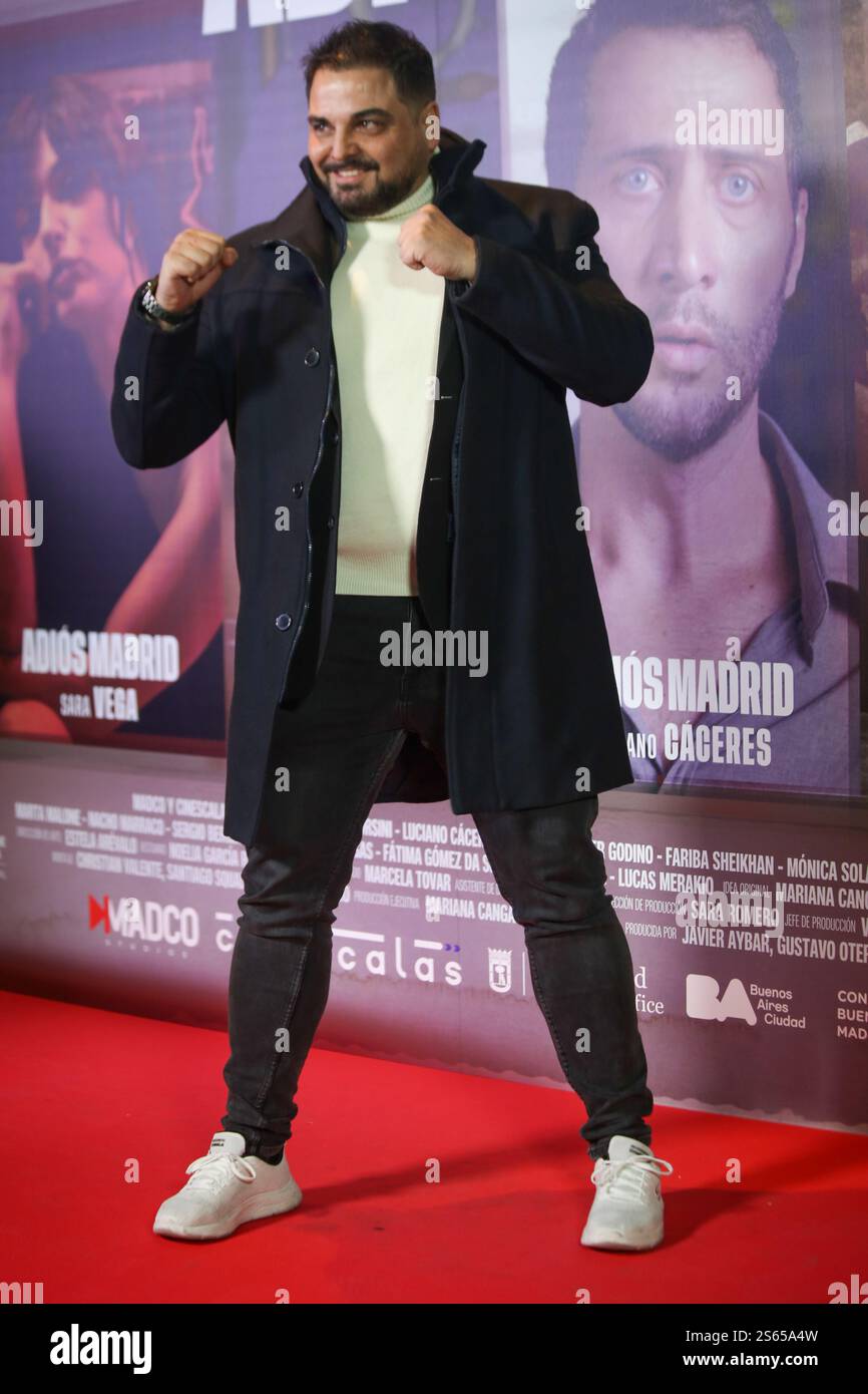 Madrid, Spain, January 15, 2025: Actor, Ignacio Serapio poses for the ...