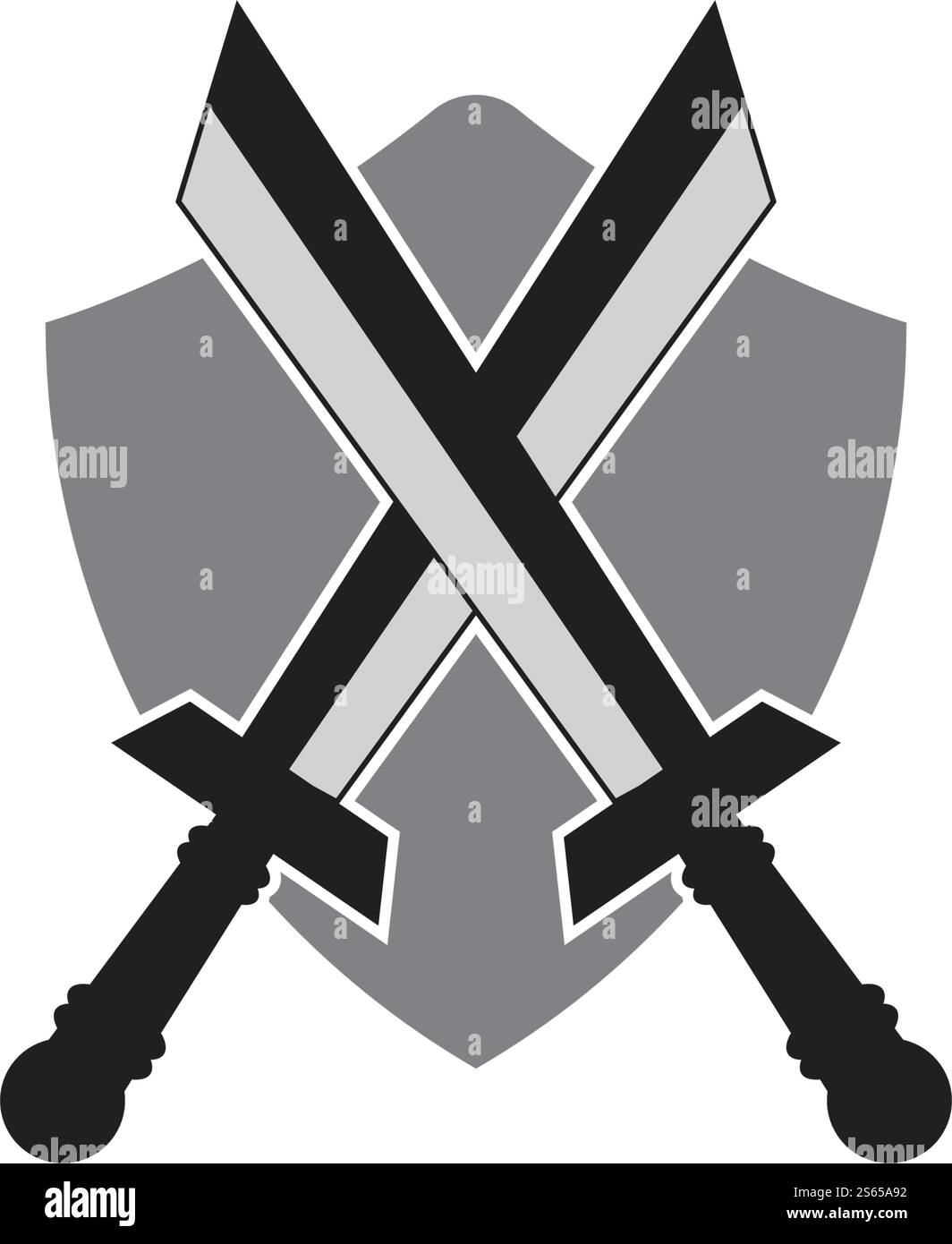 Sword logo vector illustration template Stock Vector Image & Art - Alamy