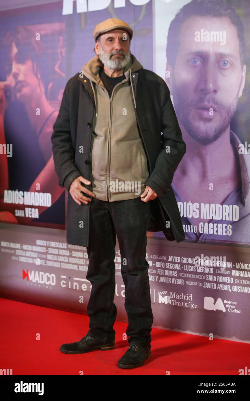 Madrid, Spain, January 15, 2025: The actor of the film, Nacho Marraco ...