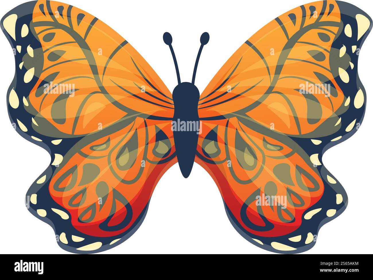 Wind butterfly icon. Cartoon of wind butterfly vector icon for web ...