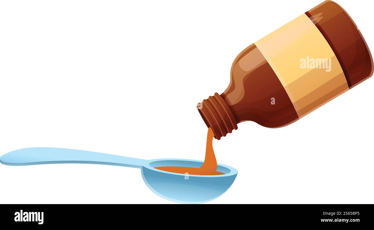 Cough syrup mixture icon. Cartoon of cough syrup mixture vector icon ...