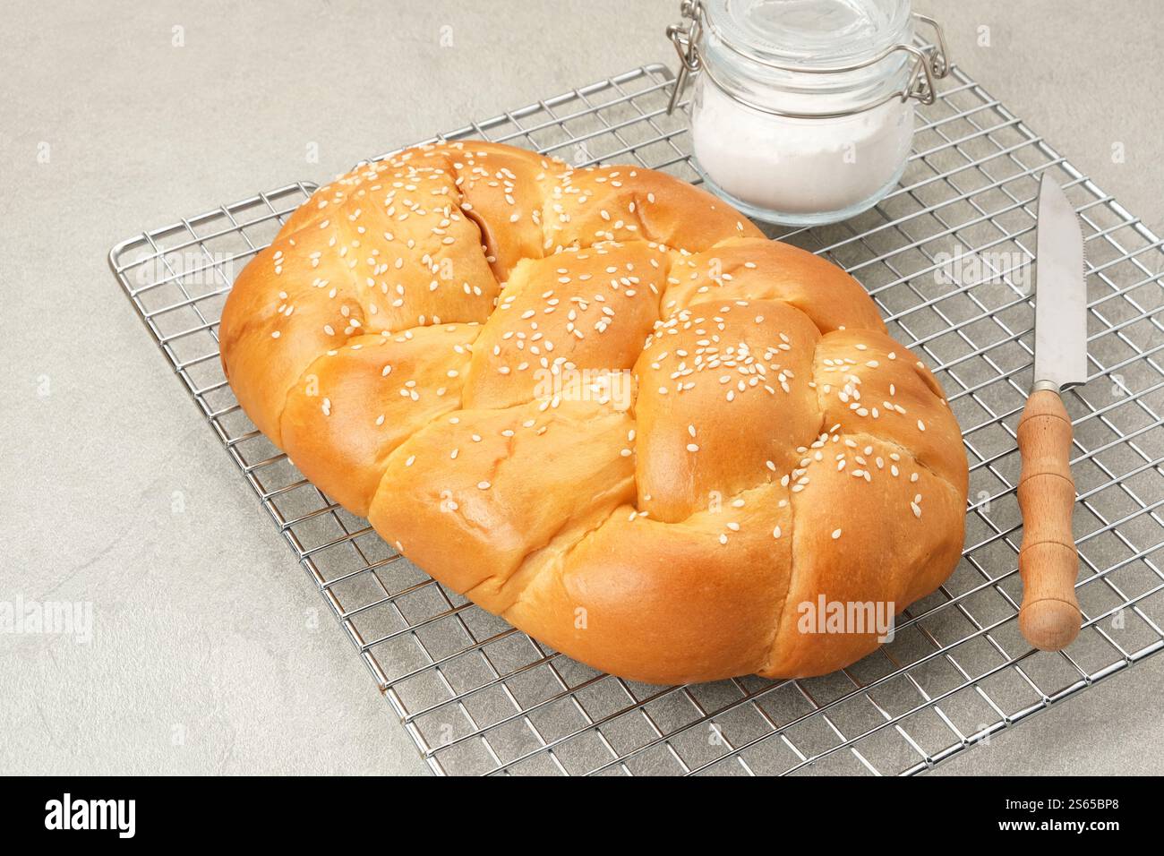 Roti Manis Ayam, sweet bread filled with shredded chicken and sesame ...
