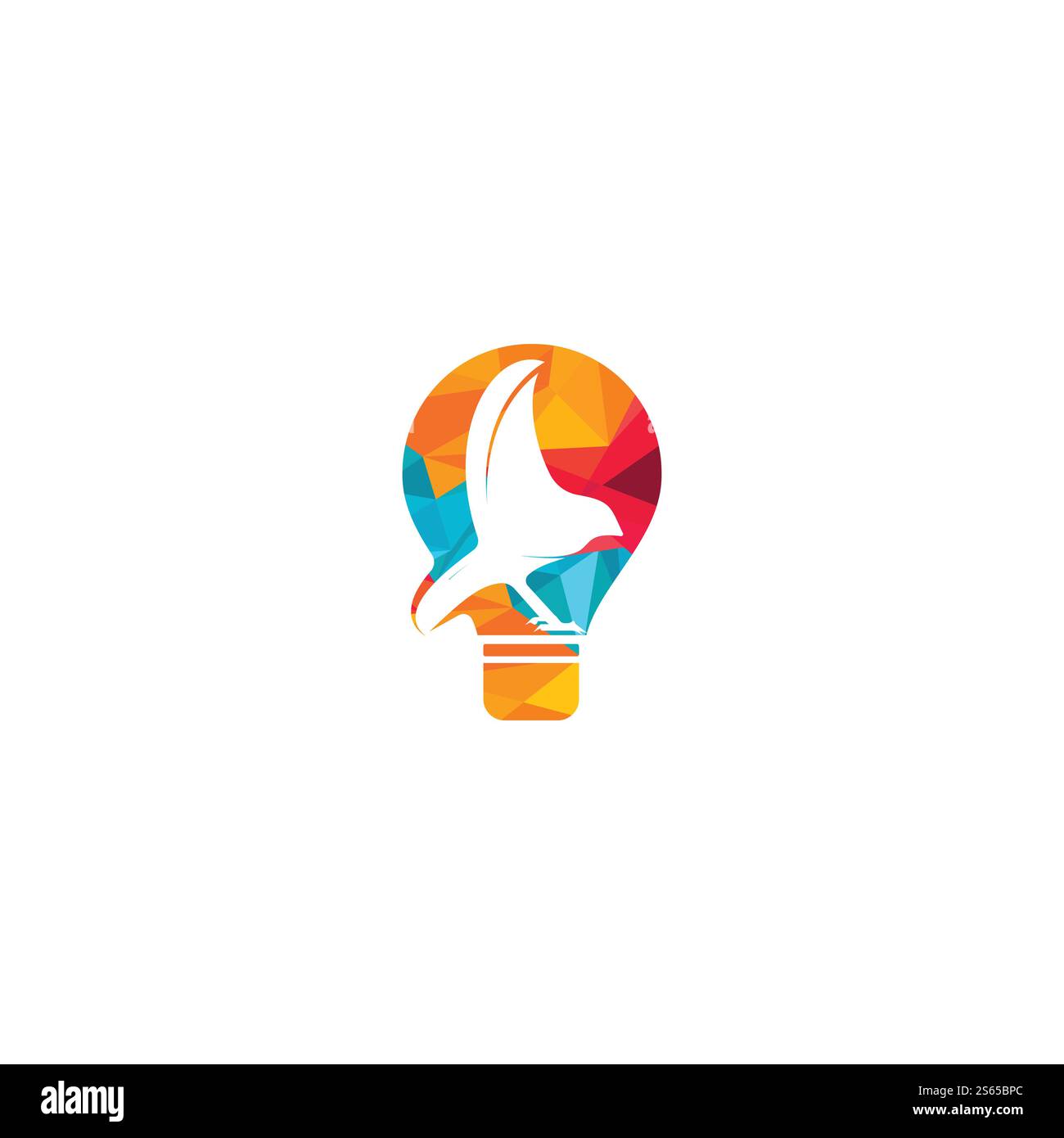 Light bird vector logo design Stock Vector Image & Art - Alamy