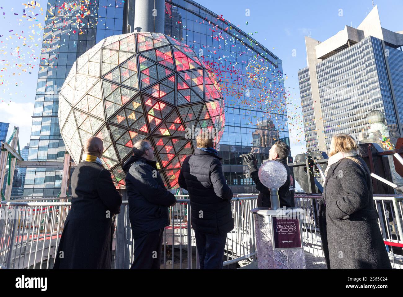 New York, United Of States. 15th Jan, 2025. The Ball will be retired ...