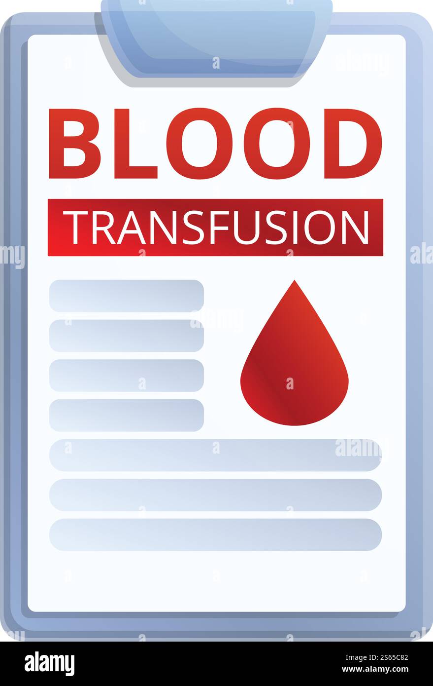Blood transfusion clipboard icon. Cartoon of blood transfusion ...