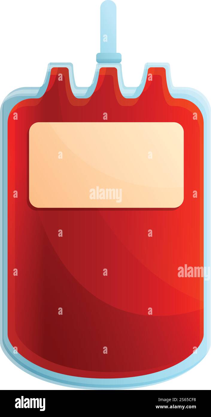 Blood package icon. Cartoon of blood package vector icon for web design ...