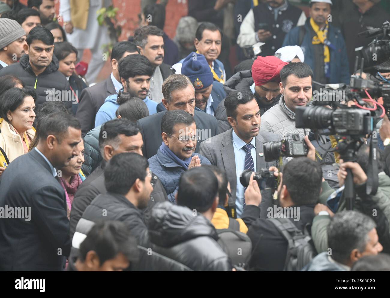 New Delhi, India. 15th Jan, 2025. NEW DELHI, INDIA - JANUARY 15: Aam ...