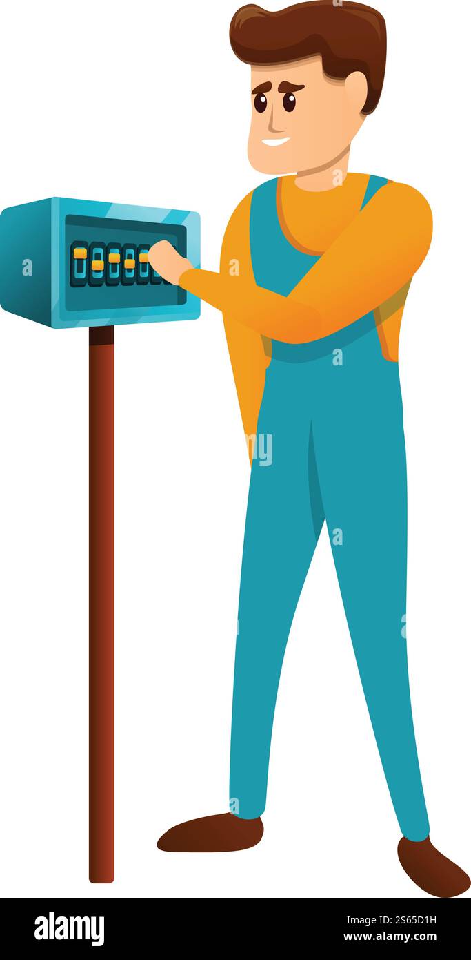 Construction breaker switch icon Cut Out Stock Images & Pictures - Alamy