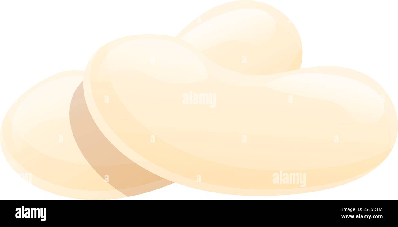 Navy beans icon. Cartoon of navy beans vector icon for web design ...
