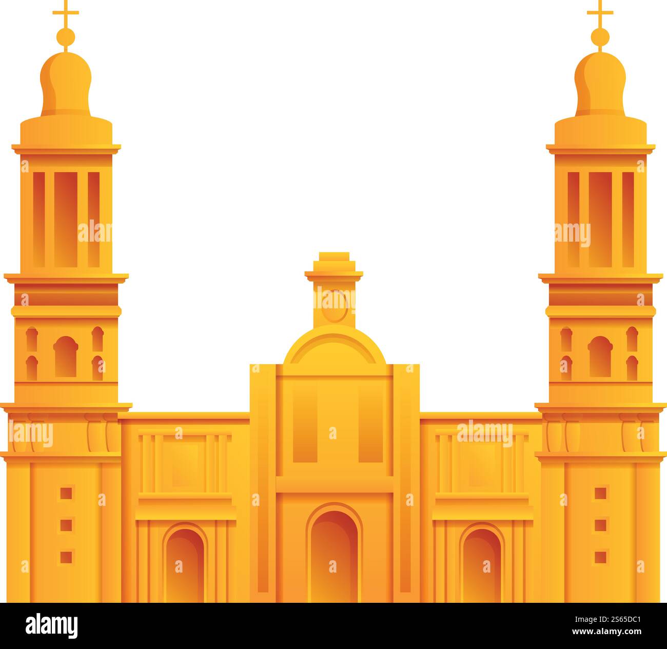 Mexican cathedral icon. Cartoon of mexican cathedral vector icon for ...