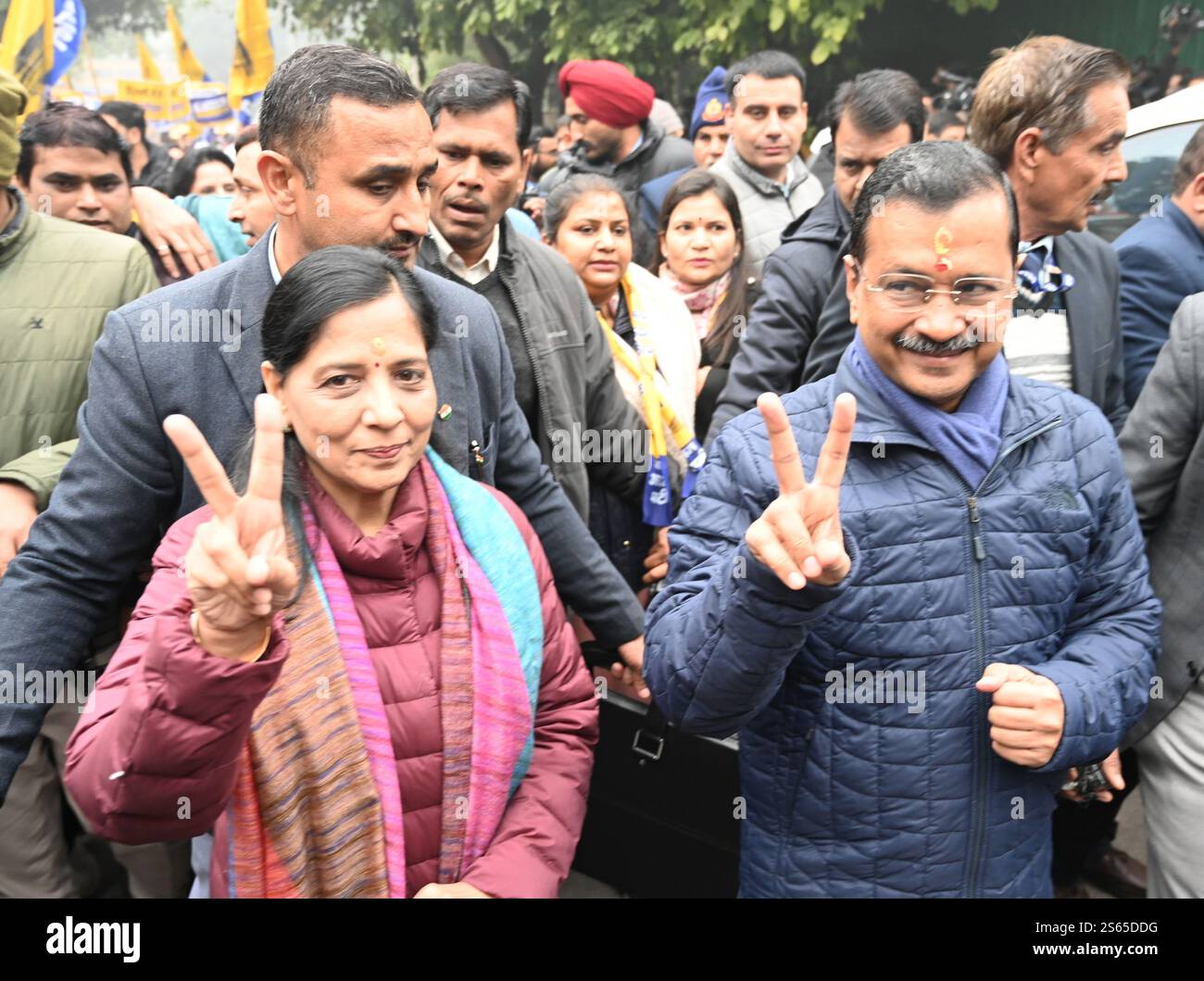 New Delhi, India. 15th Jan, 2025. NEW DELHI, INDIA - JANUARY 15: Aam ...