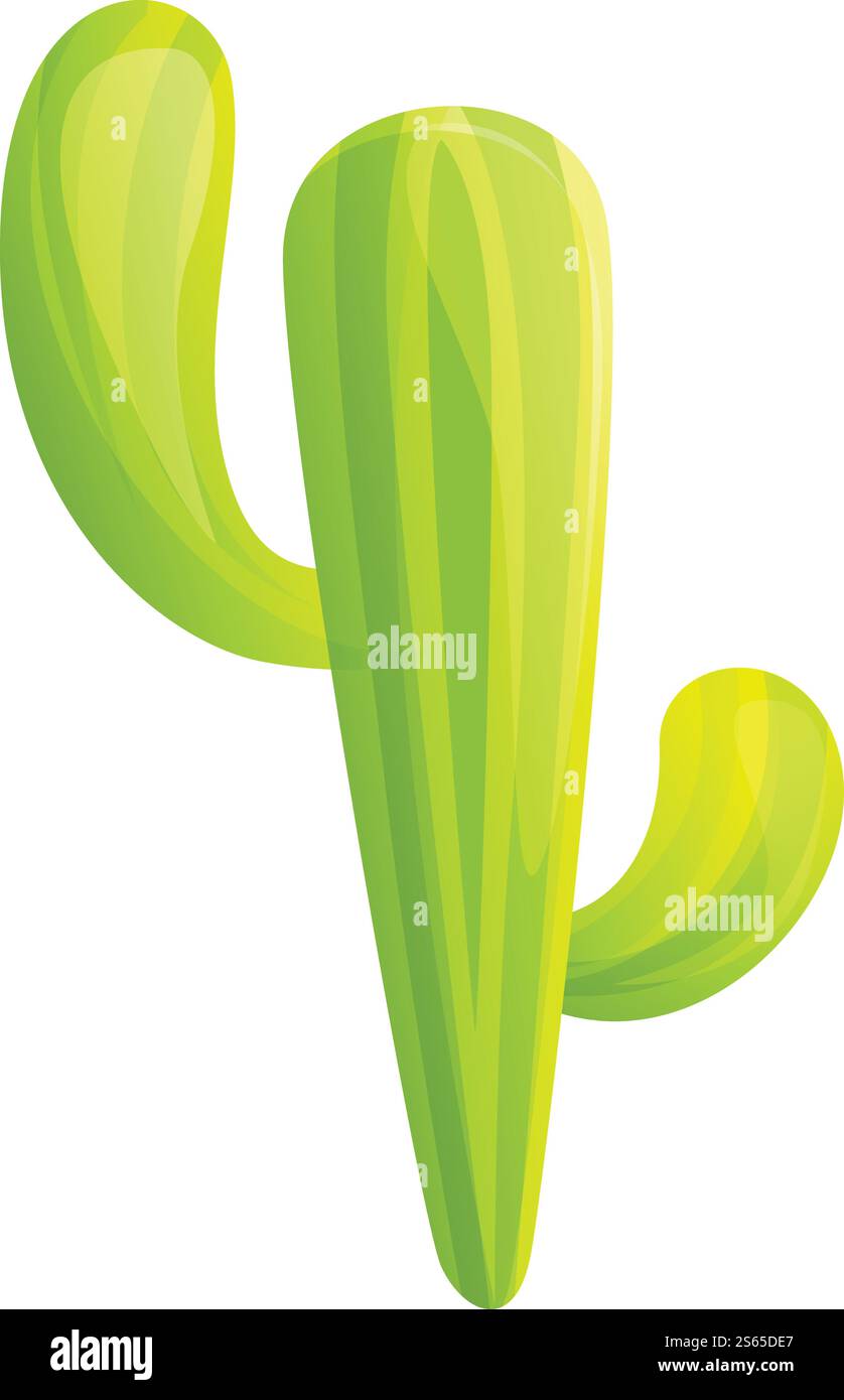 Mexican cactus icon. Cartoon of mexican cactus vector icon for web ...