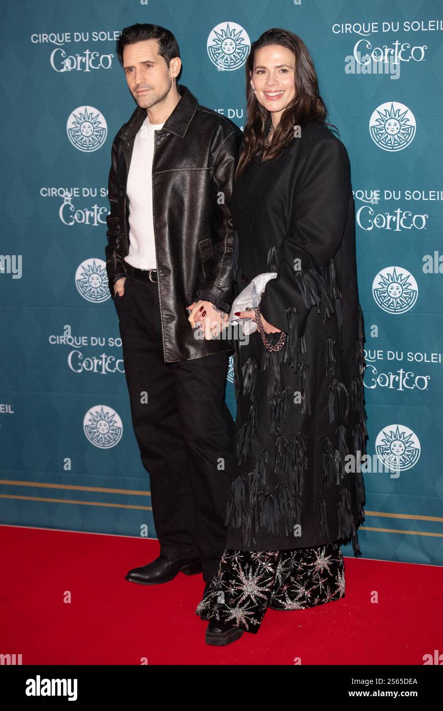 London, UK. 15 Jan, 2025. Pictured: Hayley Atwell and Ned Wolfgang ...