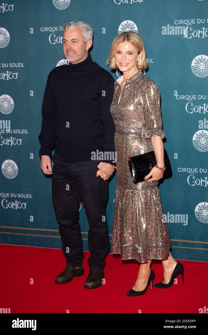 London, UK. 15 Jan, 2025. Pictured: Emilia Fox and Jonathan Stadlen ...