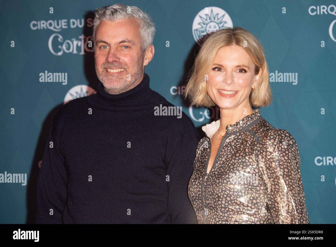 London, UK. 15 Jan, 2025. Pictured: Emilia Fox and Jonathan Stadlen ...