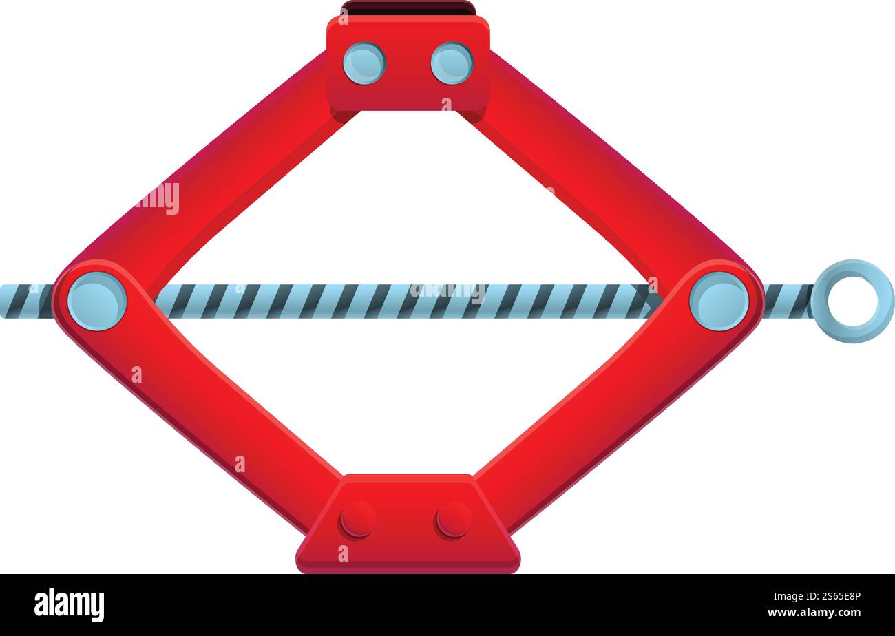 Car jack icon. Cartoon of car jack vector icon for web design isolated ...