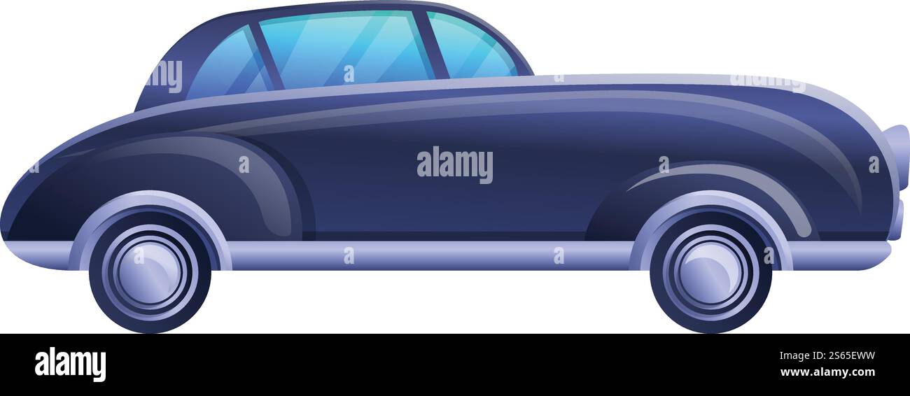 American old car icon. Cartoon of american old car vector icon for web ...
