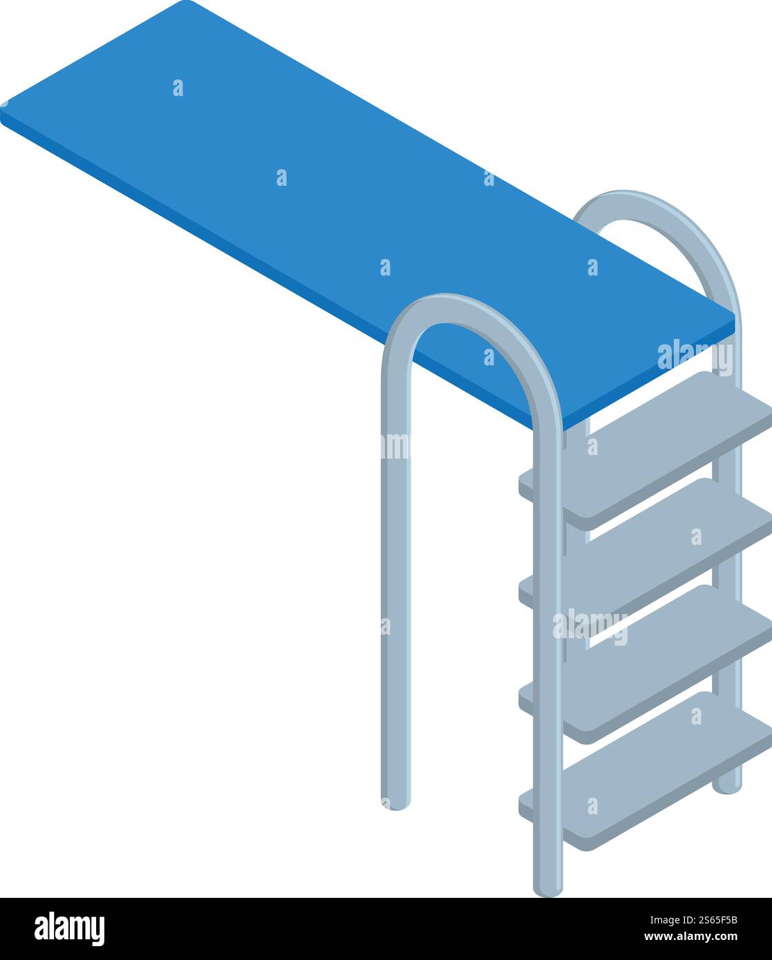 Pool jump board icon. Isometric of pool jump board vector icon for web ...