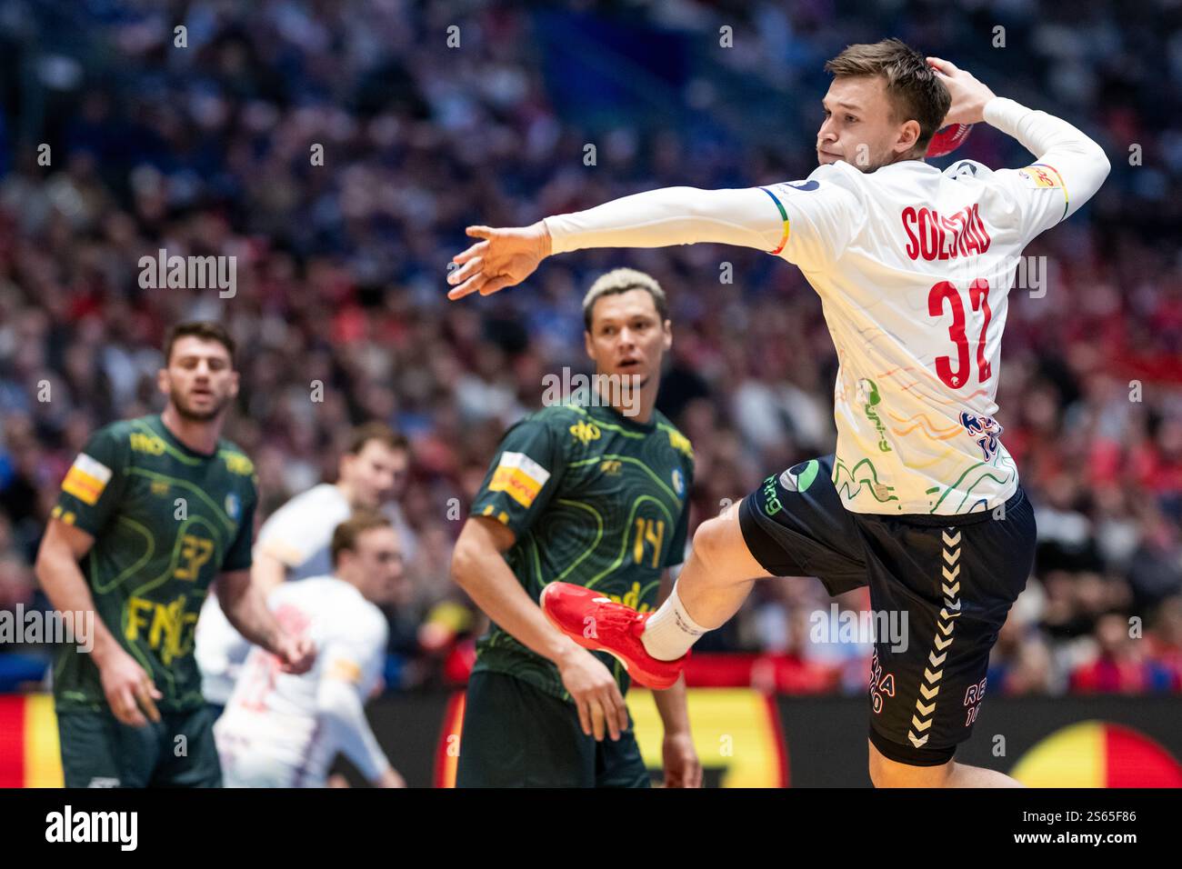 Thomas Alfred Solstad of, Norway. , . during the 2025 IHF World Men's ...