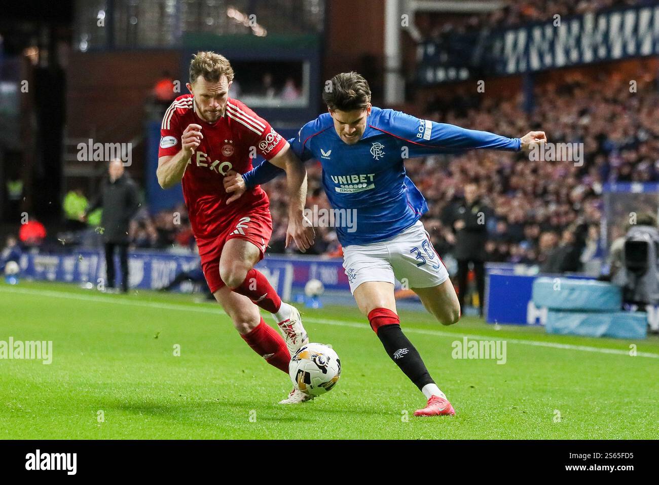 Glasgow, UK. 15th Jan, 2025. Rangers fc played Aberdeen FC in a William ...