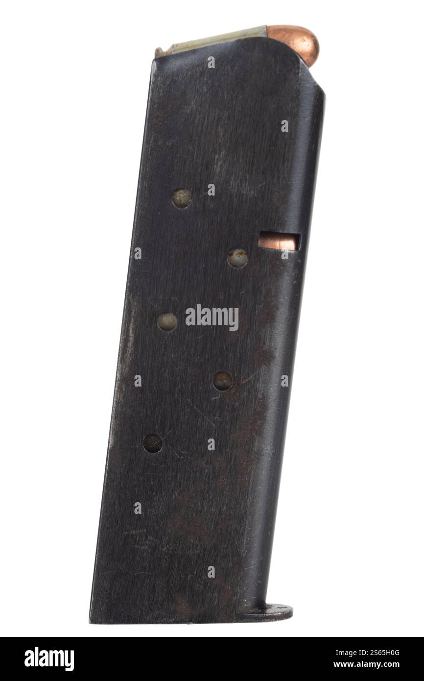 Magazine with ammunition for M1911 Automatic Pistol, Caliber .45 ...
