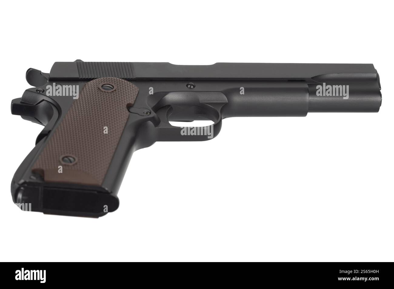 M1911 Automatic Pistol, Caliber .45 isolated on white background Stock ...