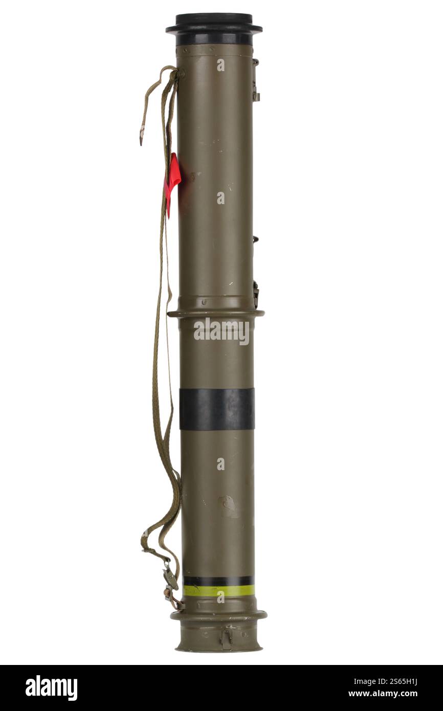 rocket propelled grenade launcher bazooka type isolated on white Stock ...