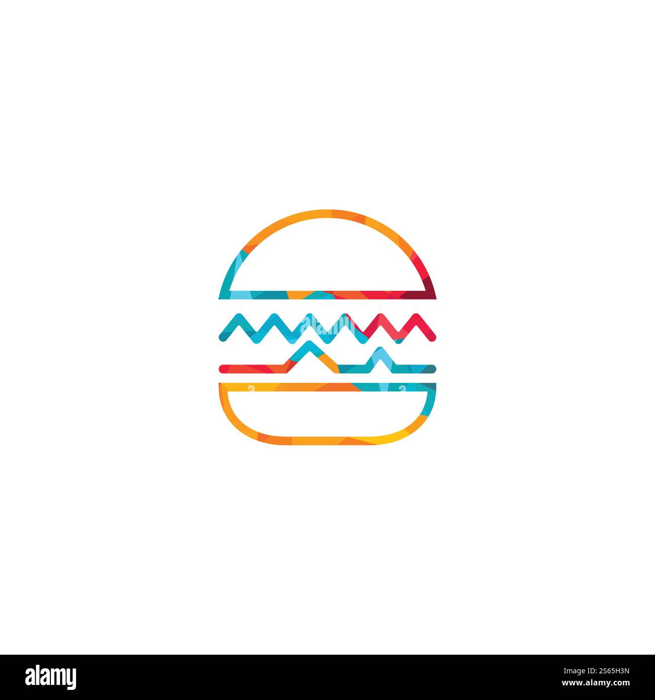 Burger vector logo design. Burger cafe logo Stock Vector Image & Art ...