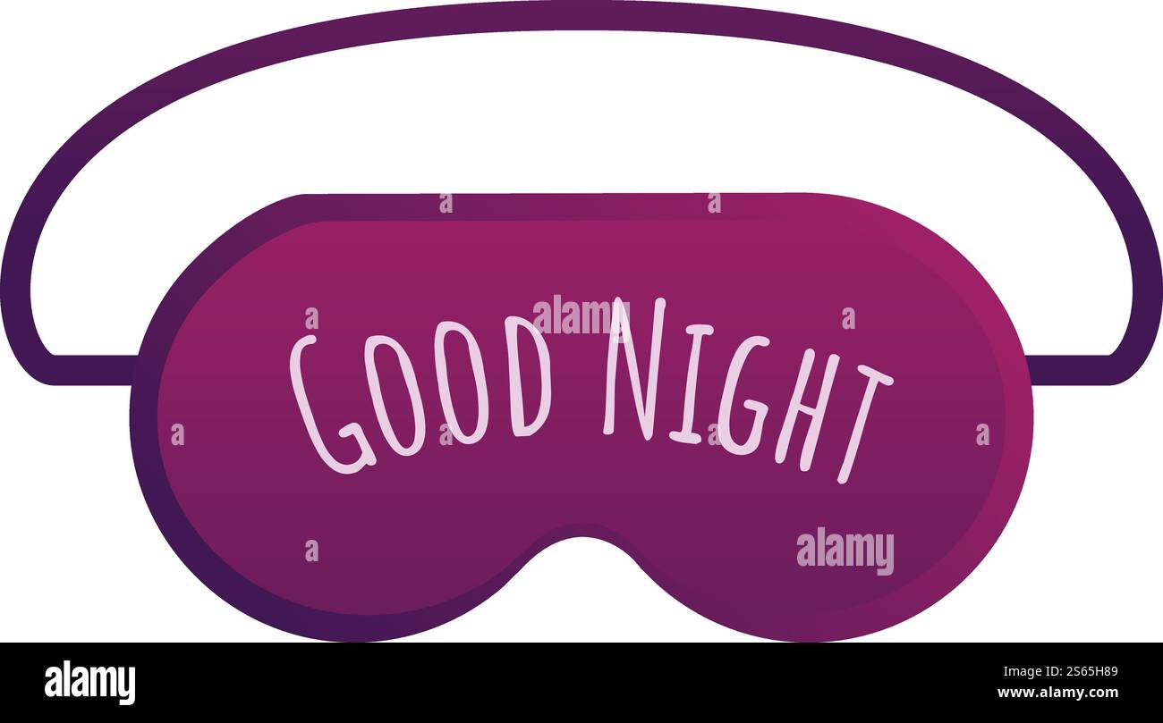 Good night sleeping mask icon. Cartoon of good night sleeping mask ...