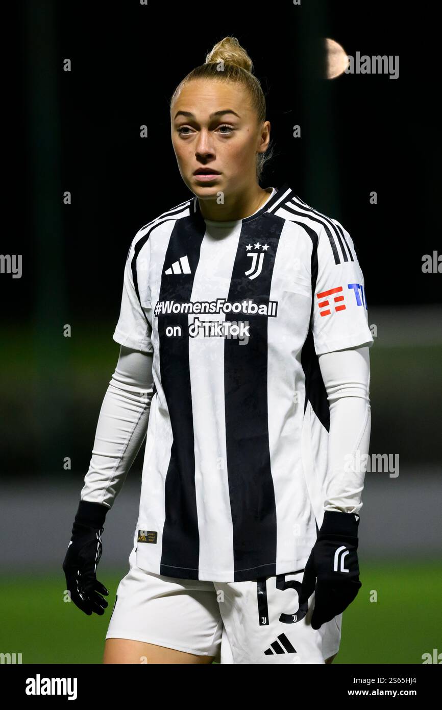 Formello, Italy. 15th Jan, 2025. Hanna Bennison of Juventus FC reacts ...