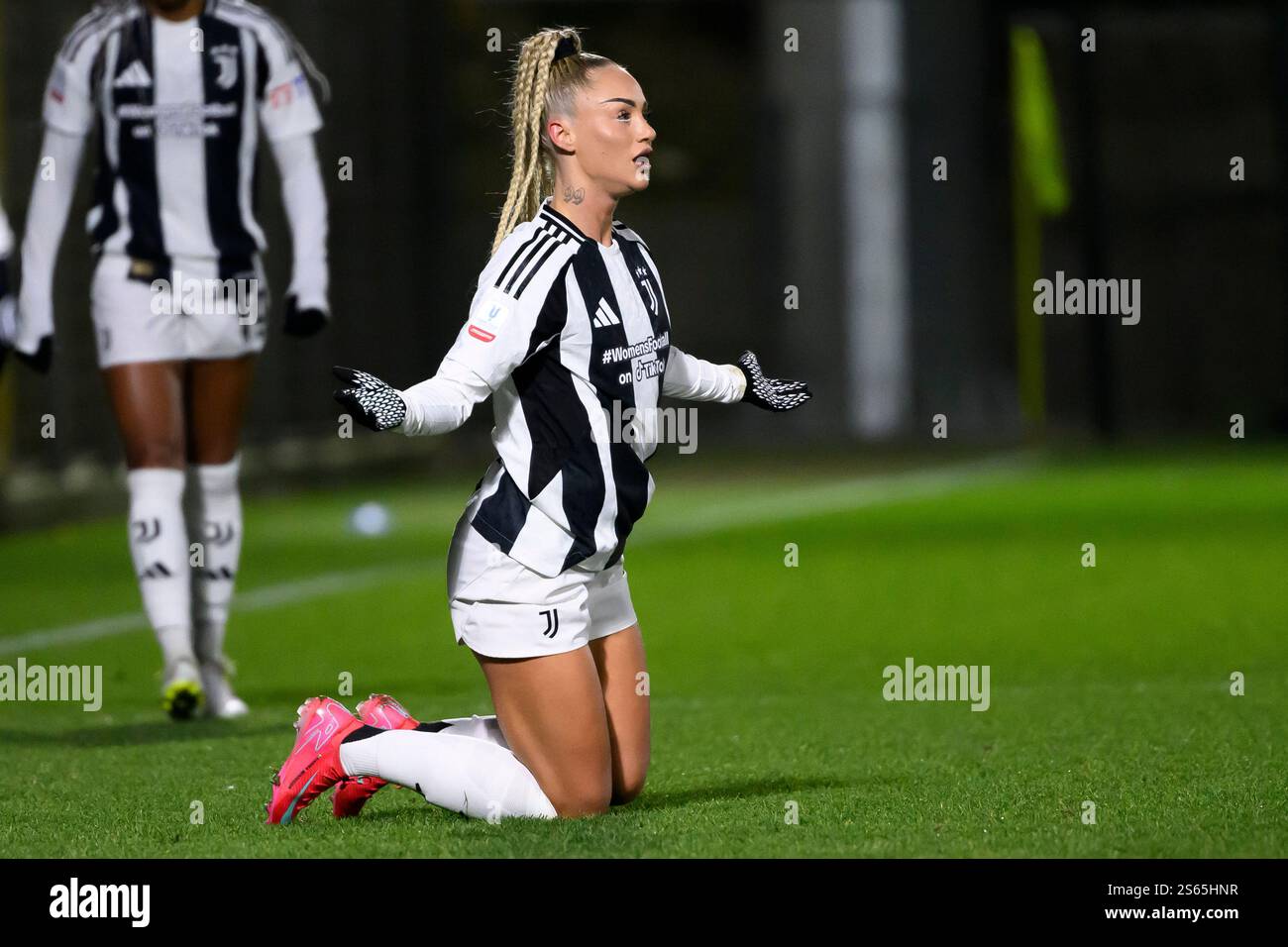 Alisha Lehmann of Juventus FC reacts during the Women's Coppa Italia ...