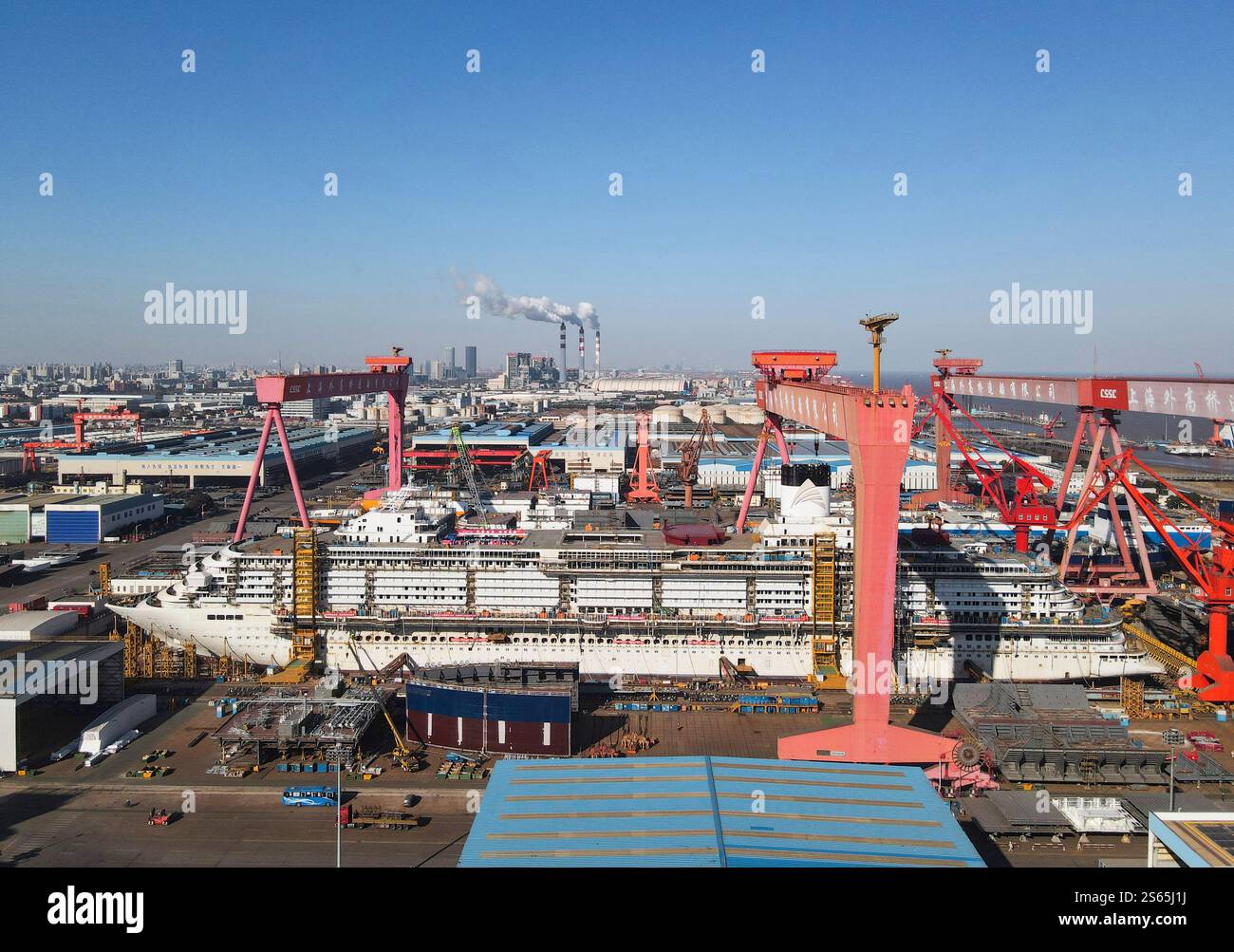 BEIJING, Jan. 16, 2025 -- An aerial drone photo taken on Jan. 15, 2025 ...