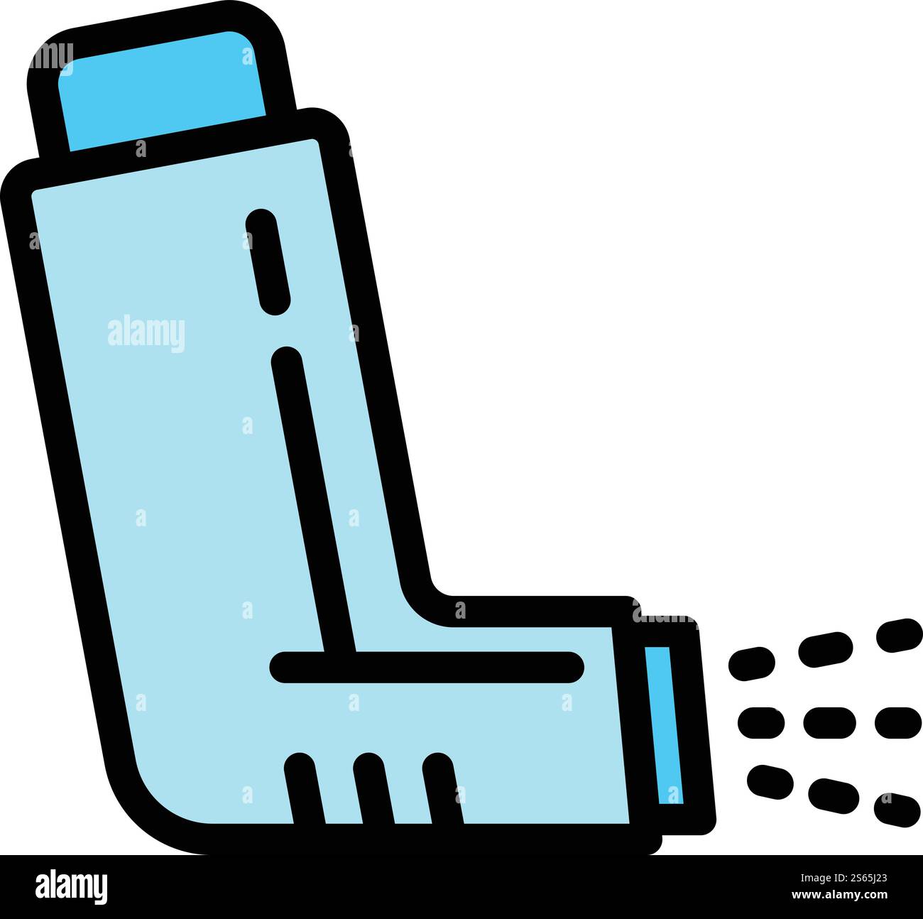 Inhaler spray icon. Outline inhaler spray vector icon for web design ...