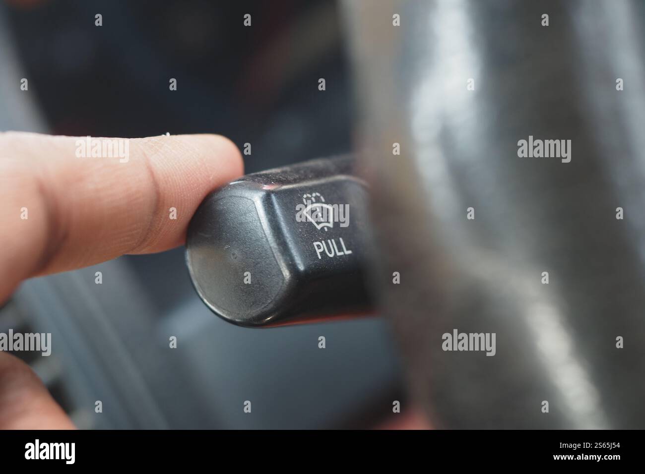 Hand Activating Windshield Wiper Control in a Vehicle for Better ...