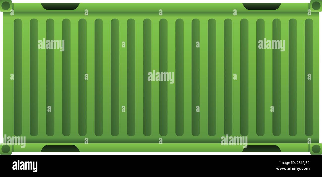 Cargo container icon. Cartoon of cargo container vector icon for web ...