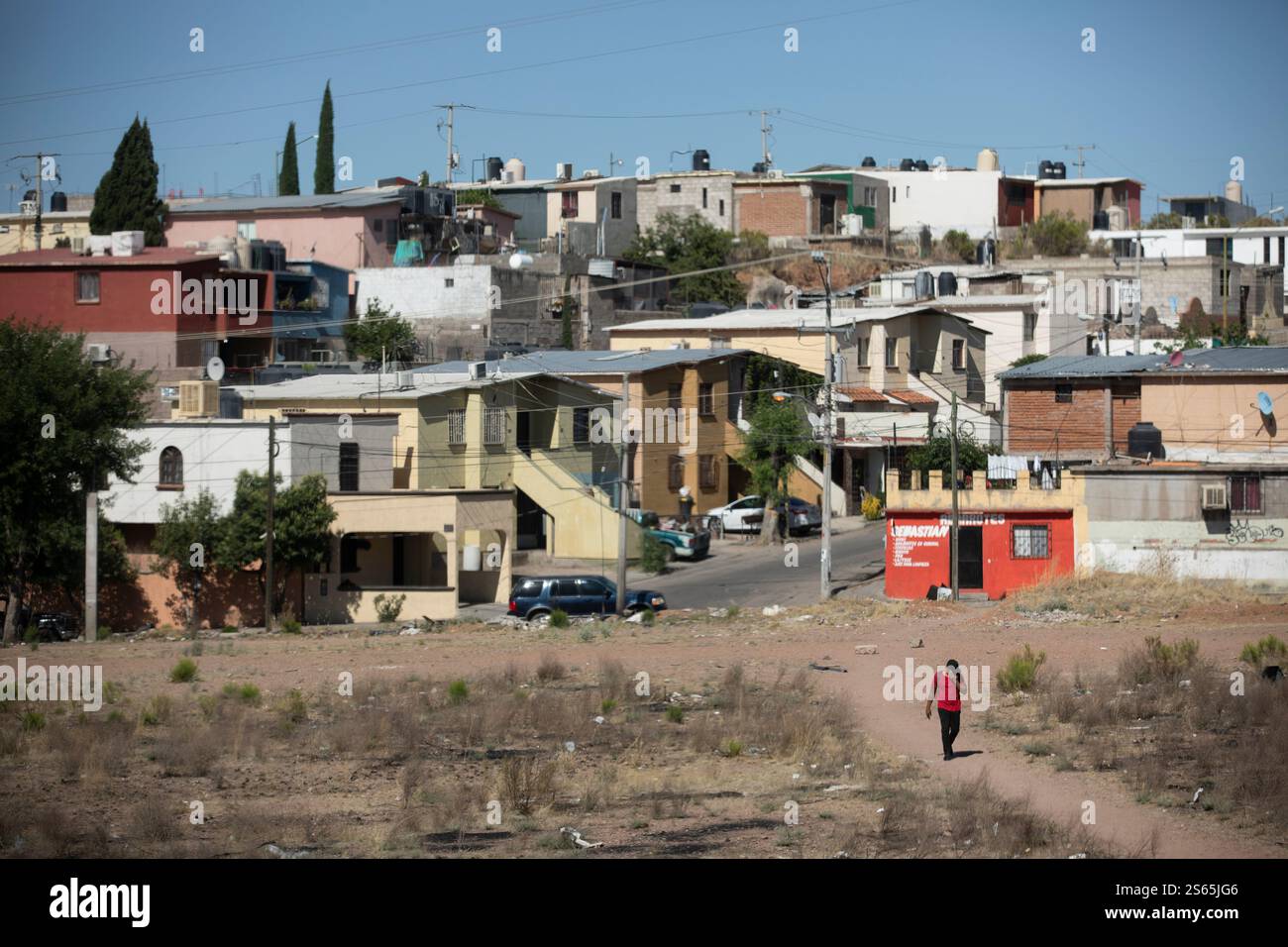 Heroica Nogales, Sonora, Mexico - May 29, 2022: Pedestrian traffic ...