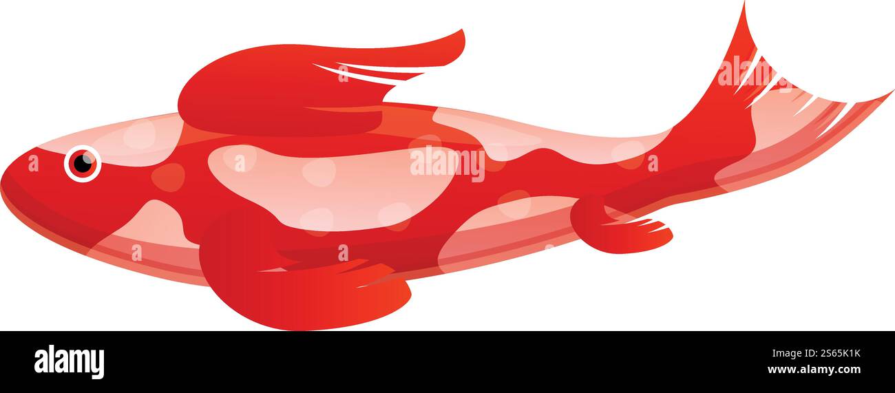 Asian carp icon. Cartoon of asian carp vector icon for web design ...