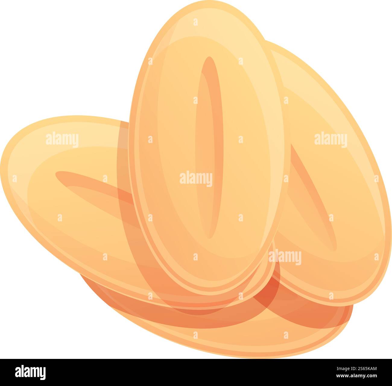 Oatmeal grains icon. Cartoon of oatmeal grains vector icon for web ...