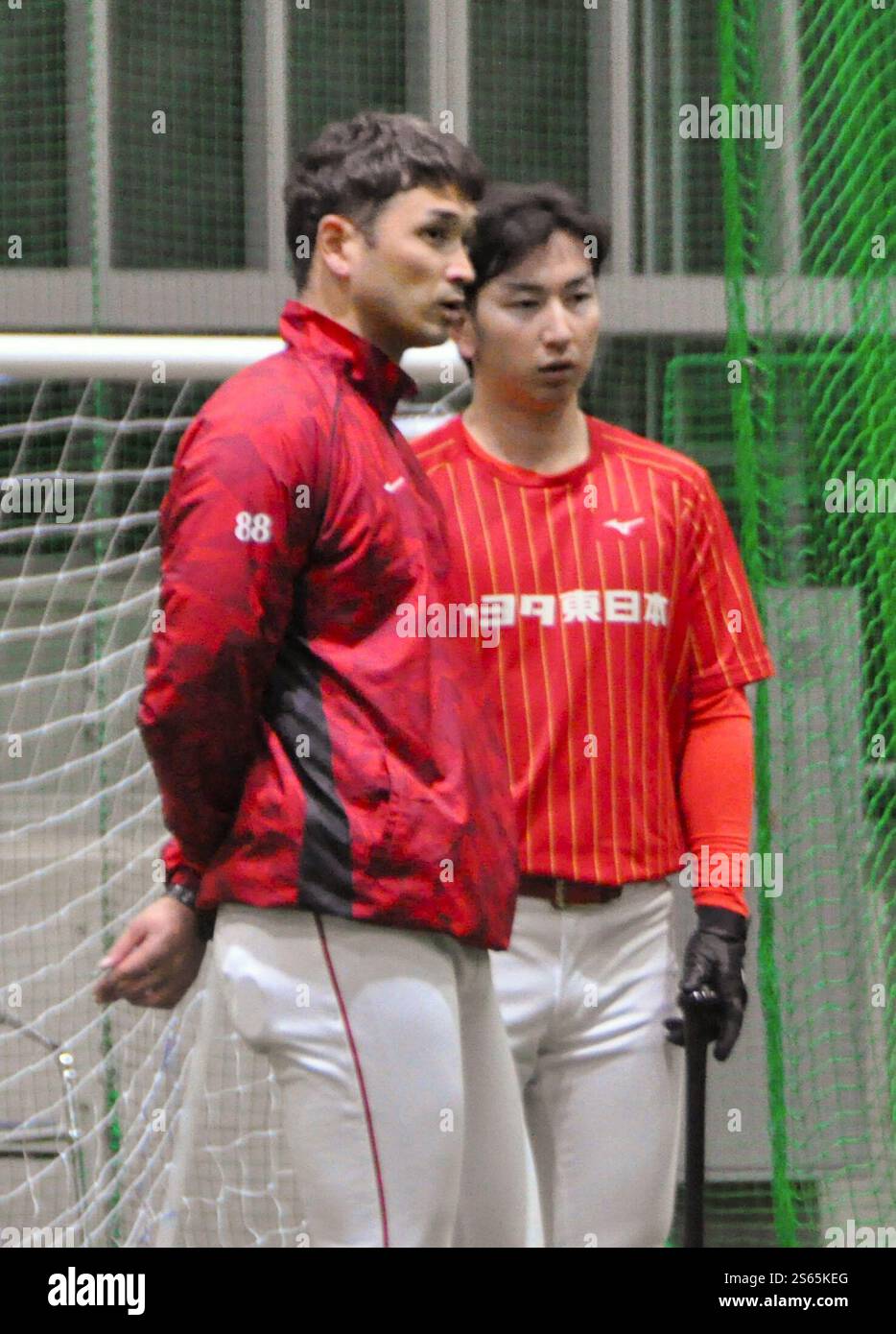 Ryuta Ohtani (L), brother of Los Angeles Dodgers star Shohei Ohtani and new manager of the ...