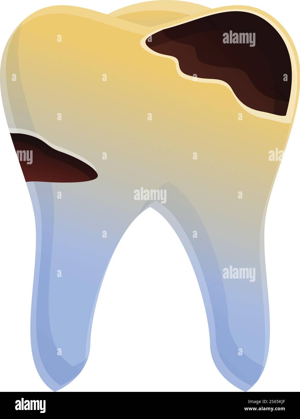 Tooth decay icon. Cartoon of tooth decay vector icon for web design ...