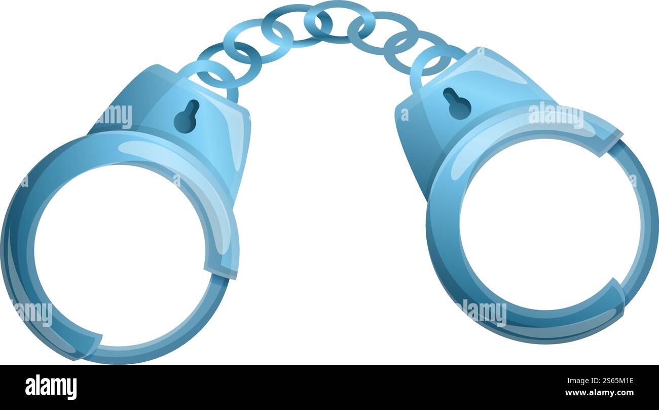 Handcuffs icon. Cartoon of handcuffs vector icon for web design ...