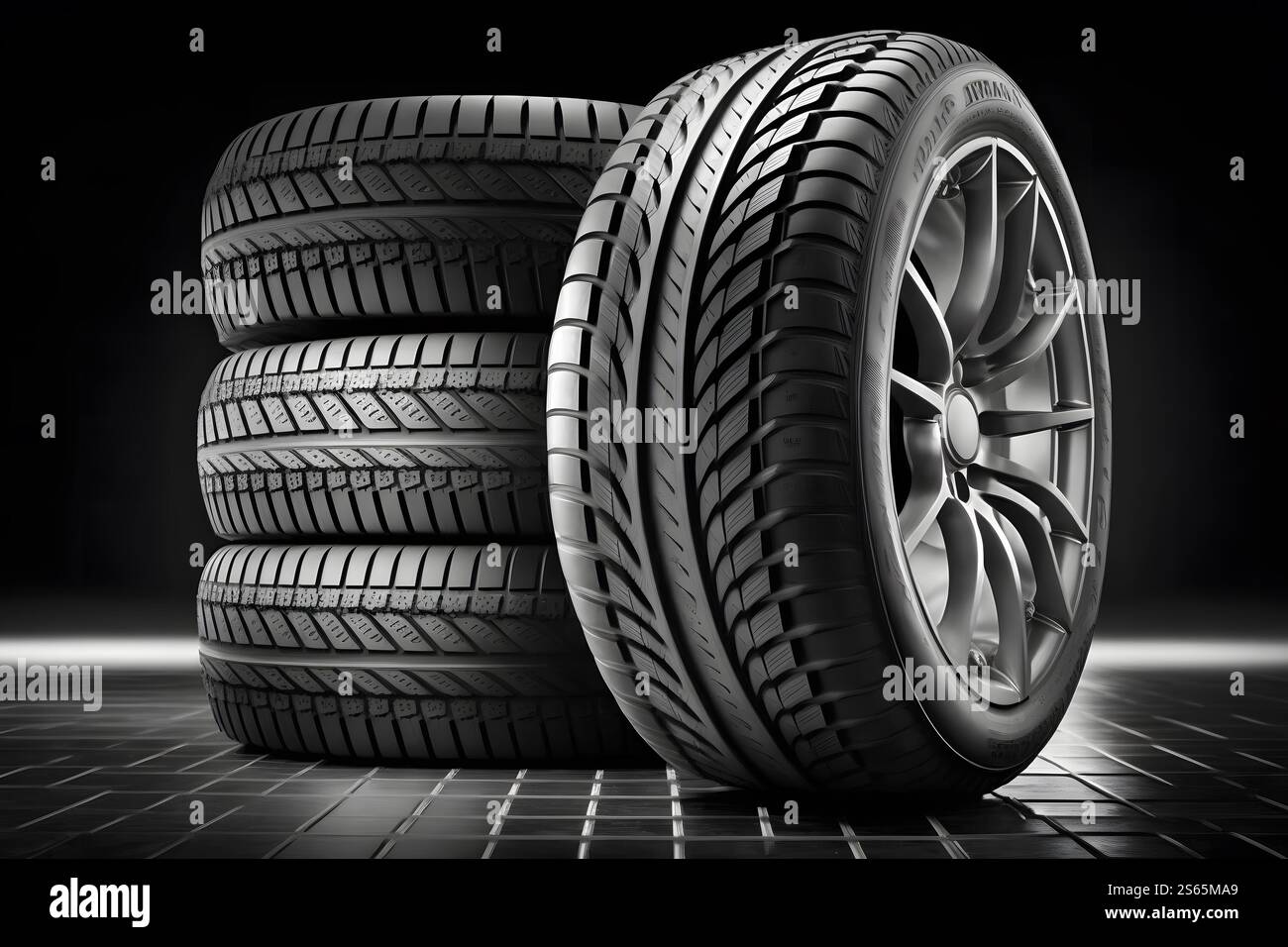 New car wheels for auto industry, service and maintenance repair ...