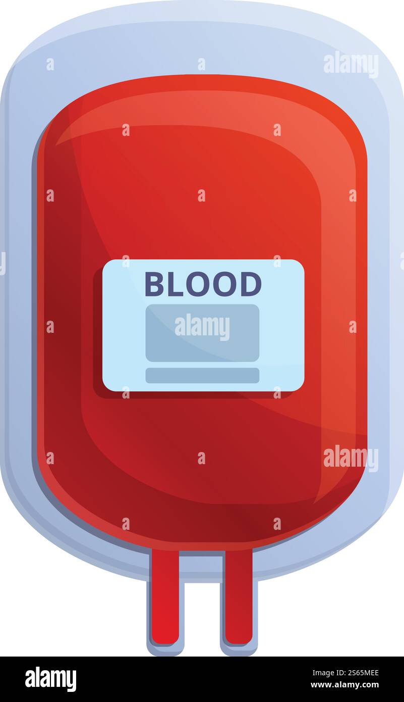 Blood package icon. Cartoon of blood package vector icon for web design ...